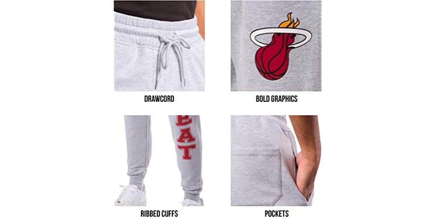 NBA Men's Jogger Sweatpants, Small