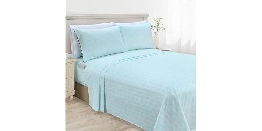 Elegant Comfort Wave Sheet Set King