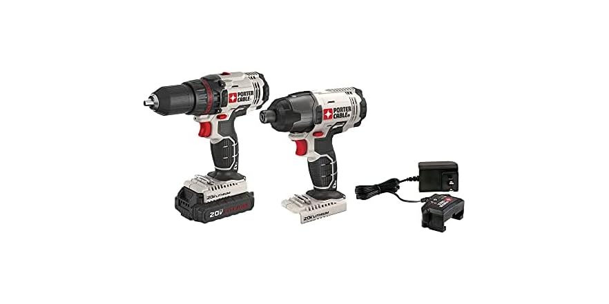 PORTER CABLE 20V MAX Drill & Impact Combo Kit