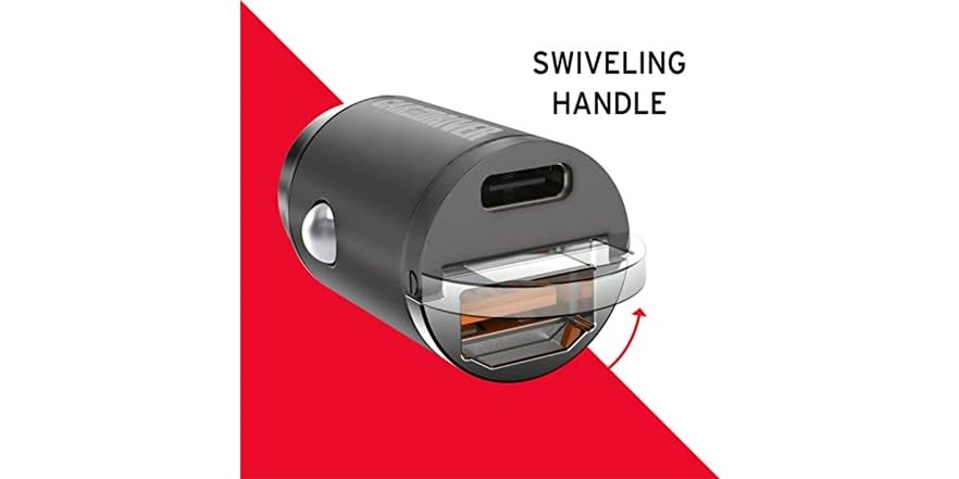 Car and Driver USB-A/USB-C Car Charger