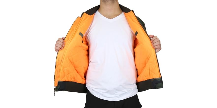 Mens Heavyweight Flight Bomber Jacket