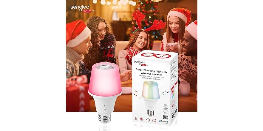 Sengled Solo RGBW 60W Bluetooth Light Bulb Speaker