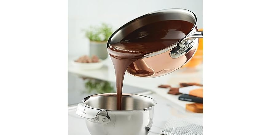 Hestan Copper 2Qt Saucier Pan with Lid