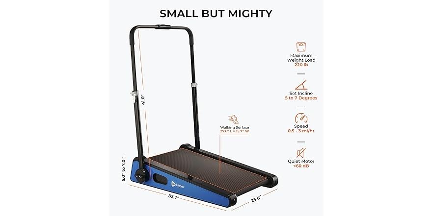 Lifepro Portable 30in Small Walking Pad