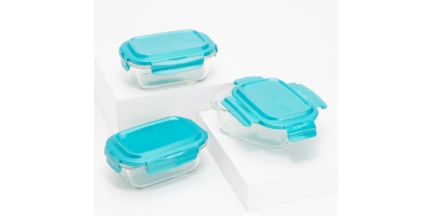 LocknLock Mini Glass Loaf Dishes w/Lids