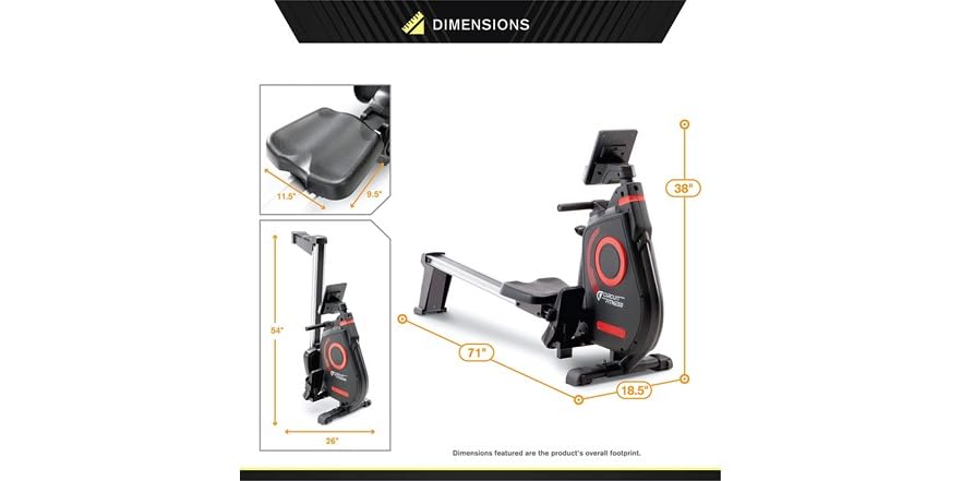 Circuit Fitness Foldable Rowing Machine