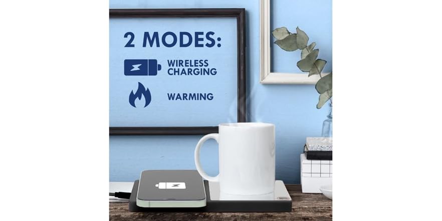 Aduro Mug Warmer & Wireless Charging Pad 2 Pack
