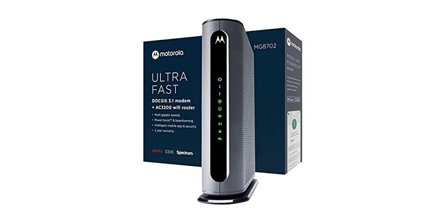 Motorola MG8702 Modem + Wi-Fi Router (Open Box)