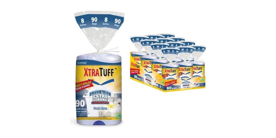 Extra Strong Trash Bags W/ Drawstring