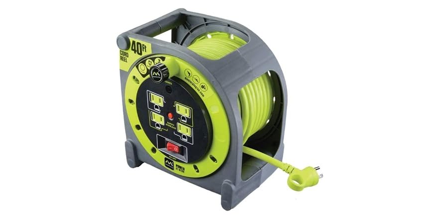 MasterPlug 40' 14GA Extension Cord Reel