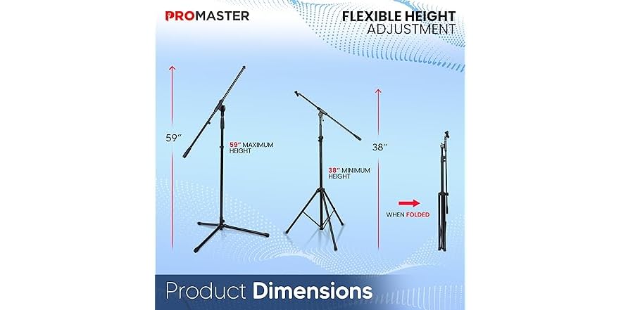 ProMaster Tripod Microphone Stand