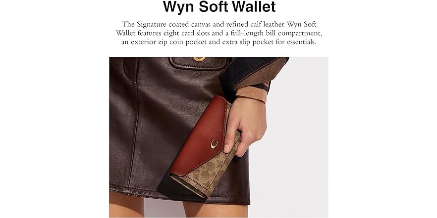 Coach Signature Wyn Soft Wallet