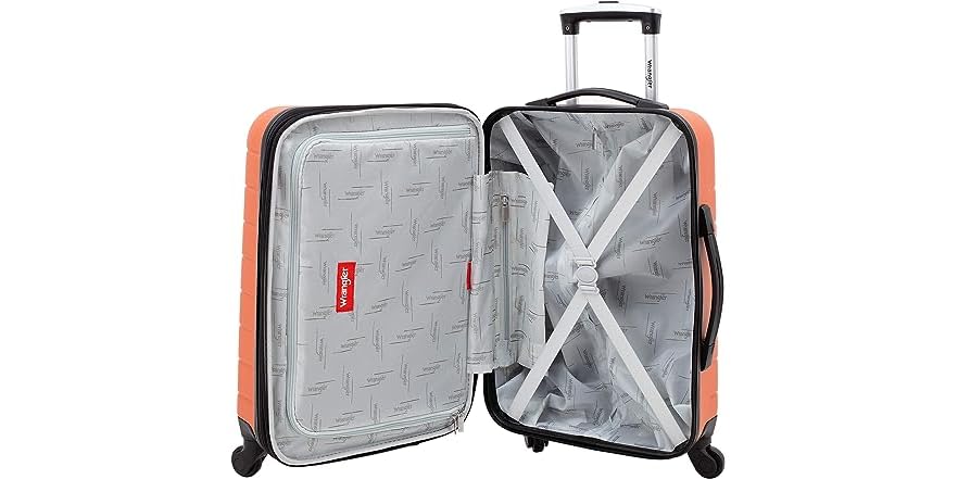 Wrangler Smart Luggage Set with Cup Hold