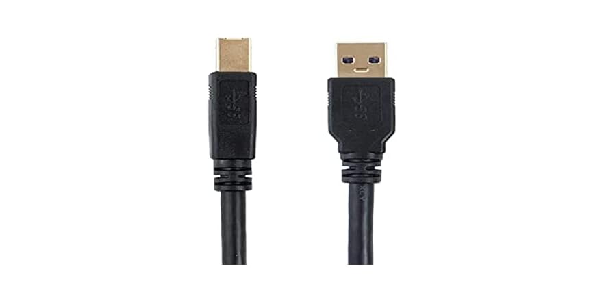 Monoprice USB-A to USB-B 3.0 Cable Pack
