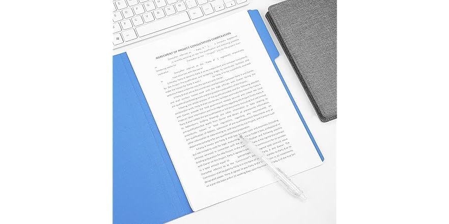 Amazon Basics 3 Tab File Folders