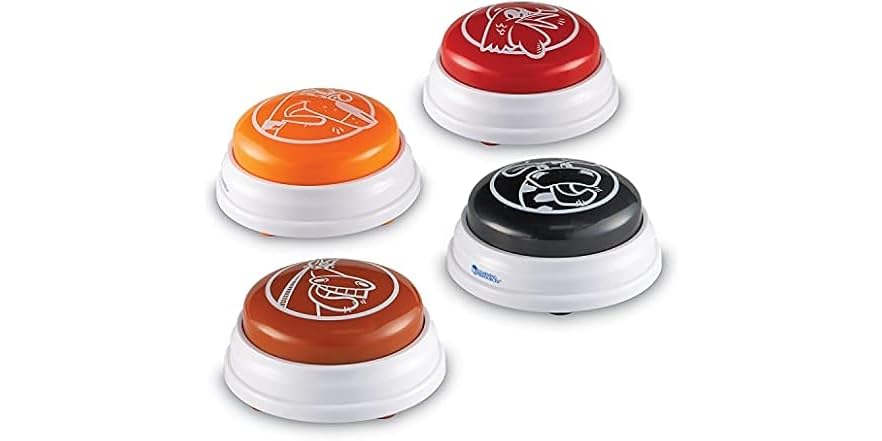 Learning Resources Barnyard Buzzers, Set of 4