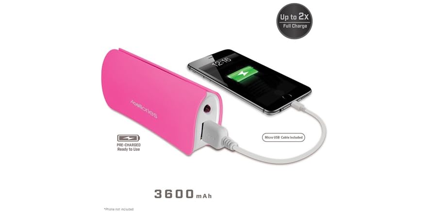 Acellories Power Bank w/ Light - 2 pack