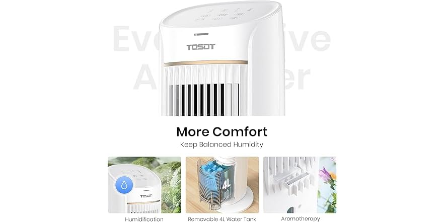 TOSOT 3 Speed Oscillating Cooling Fan