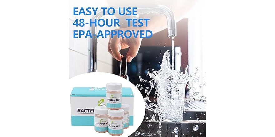 6 Pack Coliform Bacteria Water Test Kit