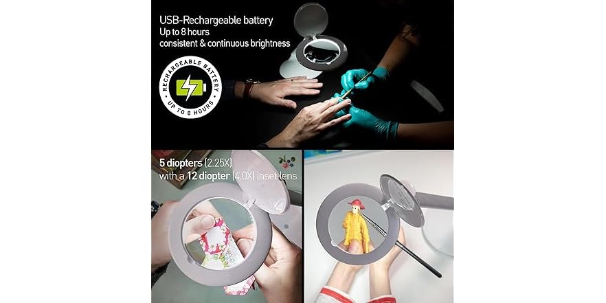 Halo Go Magnifier Lamp