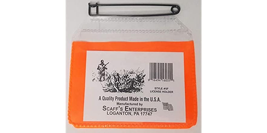 Plastic Hunting License Holder