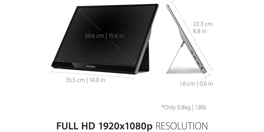 ViewSonic VG1655 15.6"1080p Monitor