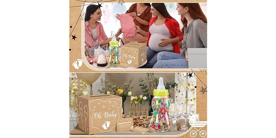 52 Pcs Baby Shower Guessing Game Kit