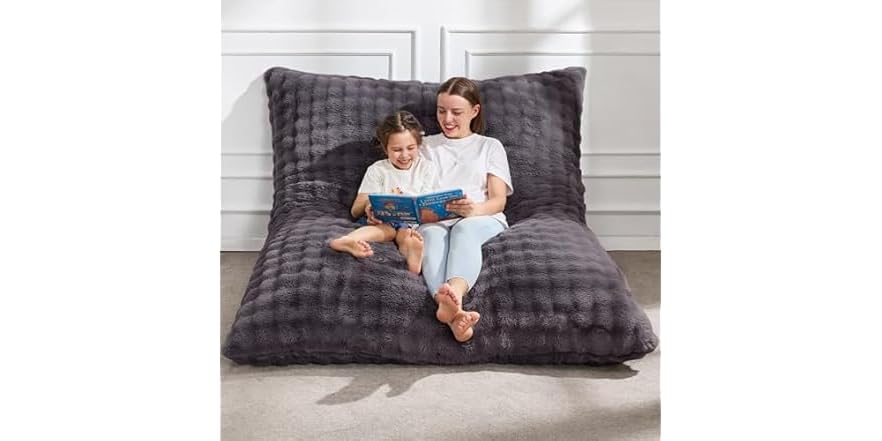 Dark Grey 3 in 1 Bean Bag Chair