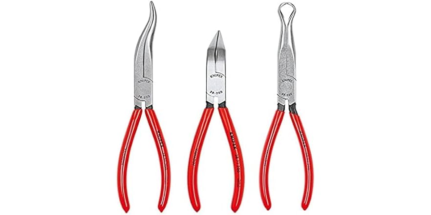 KNIPEX - US Tools - 3 Piece Long Nose Tool Set
