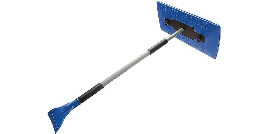 Snow Joe 2-In-1 Telescoping Jumbo Snow Broom + Ice Scraper