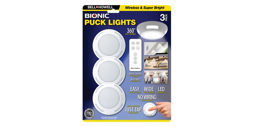 6-PK Bionic LED Puck Lights