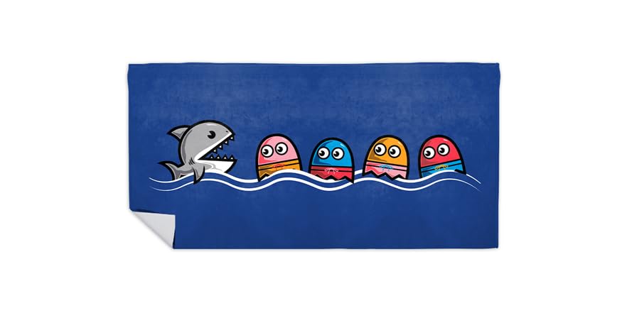 "Shark Pac" Beach Towel