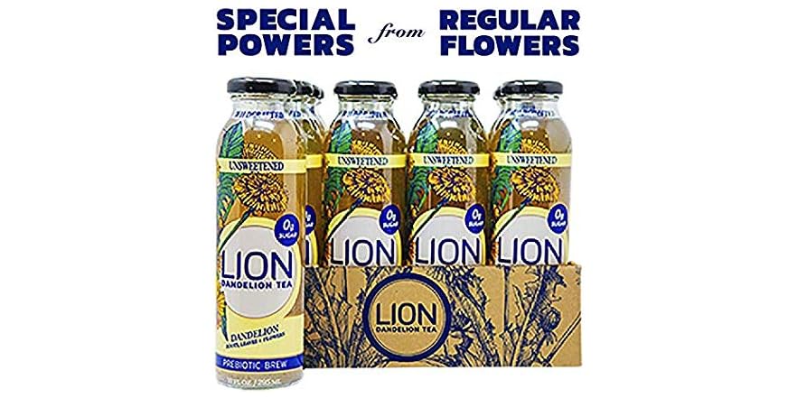 LION Organic Bottled Dandelion Tea, 12 Pack