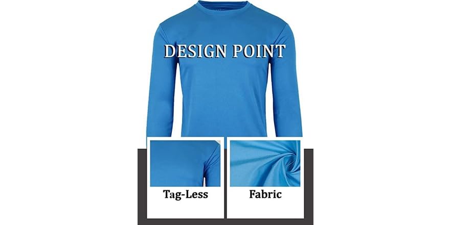Men's 4PK L/S Performance Shirt