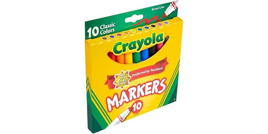 Crayola Broad Line Markers 10 Ct