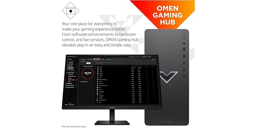 HP Victus 15L Gaming Desktop HyperX Bundle