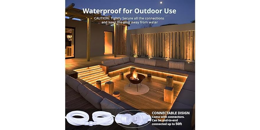 Areful LED Neon Lights Outdoor, 16.4ft