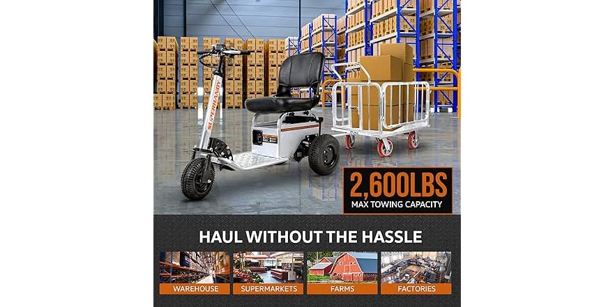 SuperHandy GUO098 Electric Tugger Cart