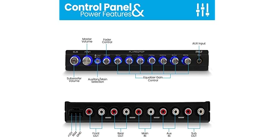 Pyle 7 Band Parametric Equalizer