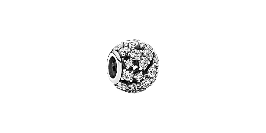 PANDORA Sparkling Round Openwork Charm (Open Box)