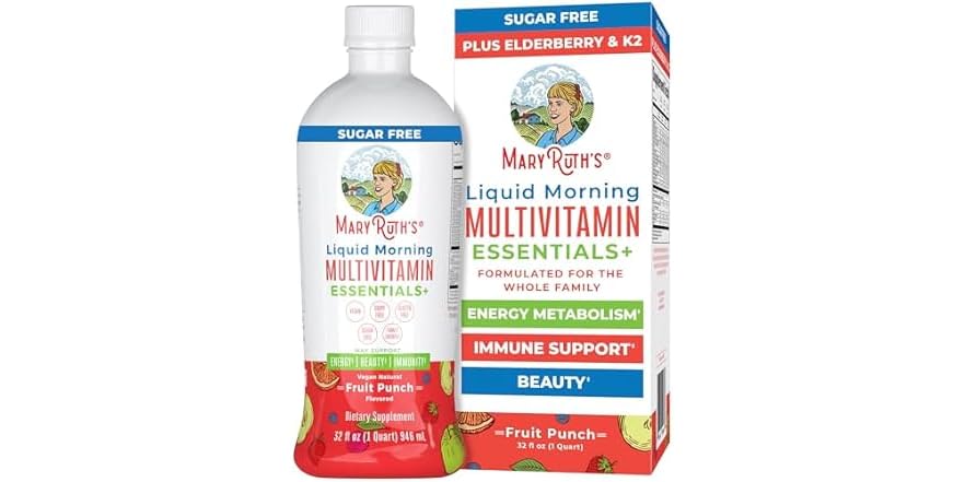 2 Pack - Mary Ruth Morning Multivitamin Liquid 32 oz.