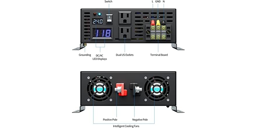 WZRELB 3000w Solar Power Inverter (Open Box)