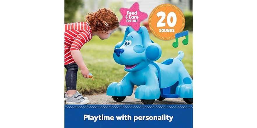 Kid Trax 6V Rideamals Blue's Clues Ride on Toy (Open Box)