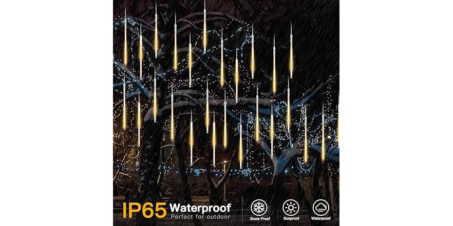 Solar Meteor Shower Lights - 16" 240 LED Meteor Lights