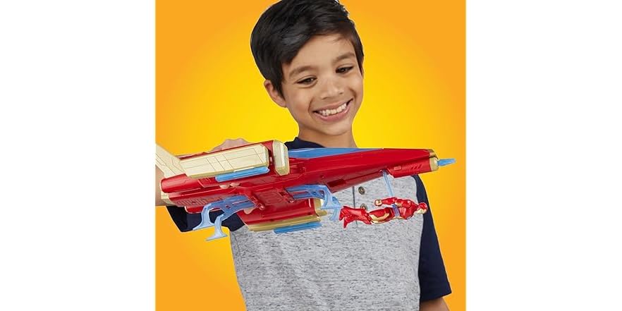 Marvel Avengers Iron Man Repulsor Blast Battle Jet