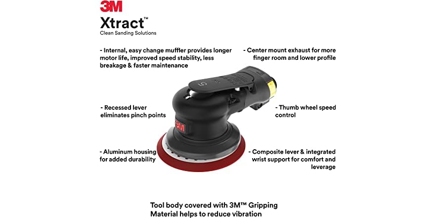 3M Pneumatic Random Orbital Sander