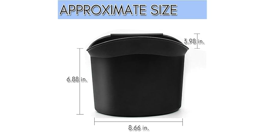 Zone Tech GC0016 Portable Hanging Mini Car Garbage Can B