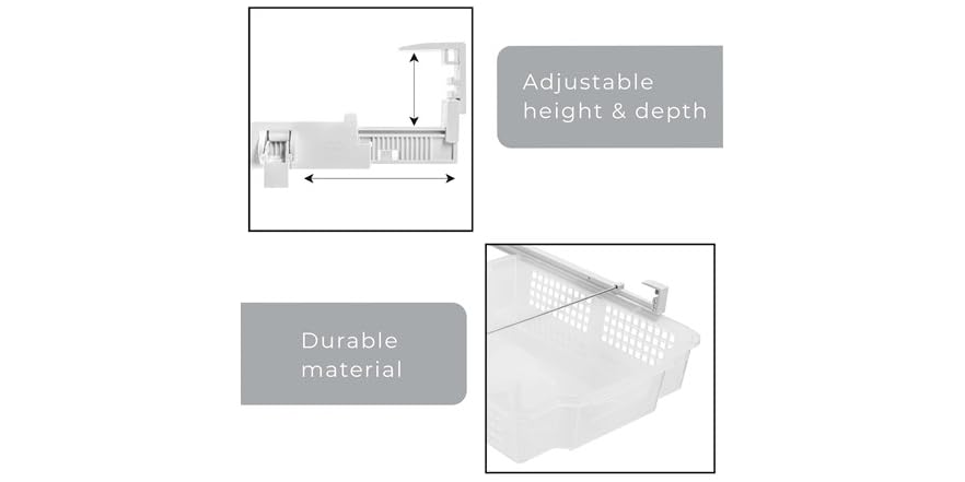 Smart Design Pull Out Fridge Bin