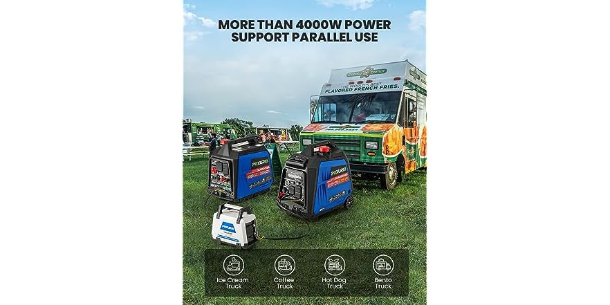 POXURIO Portable Inverter Generator 4000W
