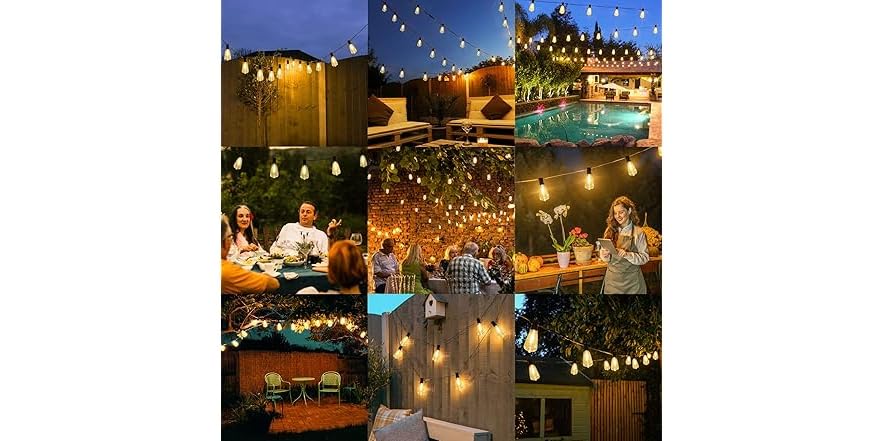 Brightever 50FT Outdoor String Lights